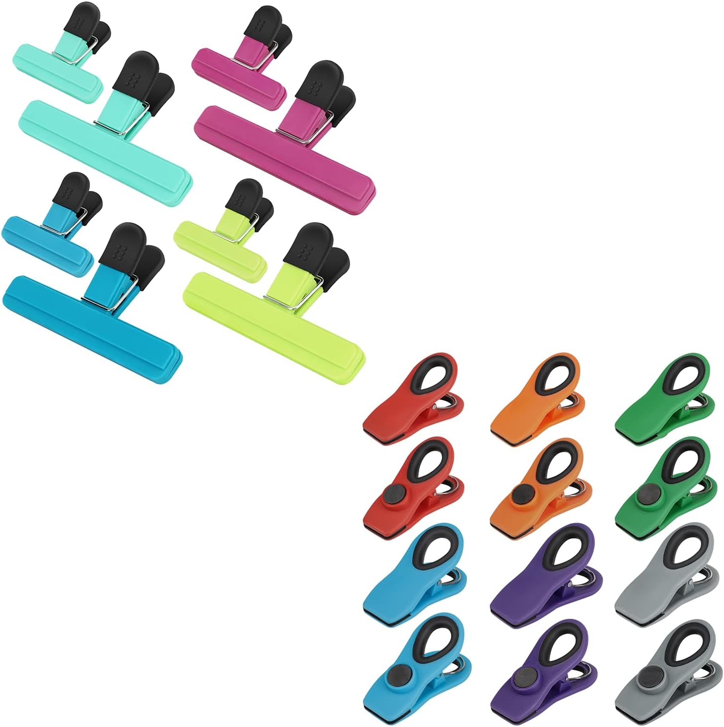 Amazon.com : Chip Clips 8 pcs & Magnet chip Clips 12 pcs : Office Products