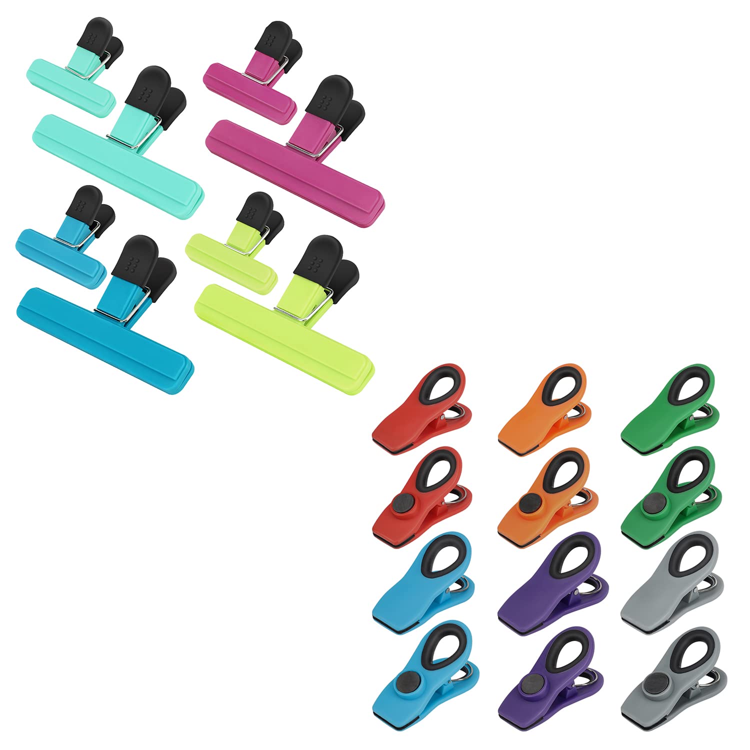 Amazon.com : Chip clips 8 pcs & magnet chip clips 12 pcs : Office Products