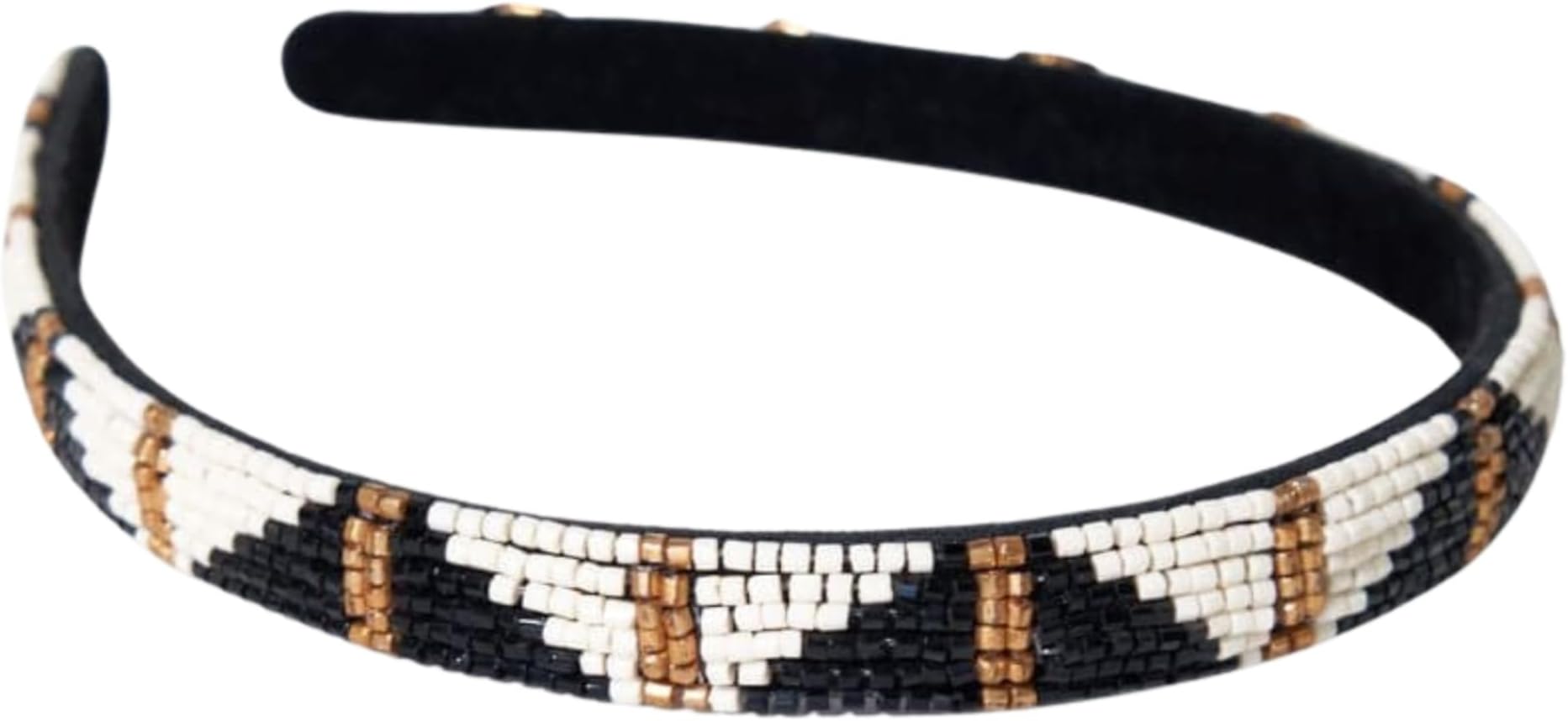 Amazon.com : INK + ALLOY Beaded Headband for Women, Sadie Thin Luxe ...