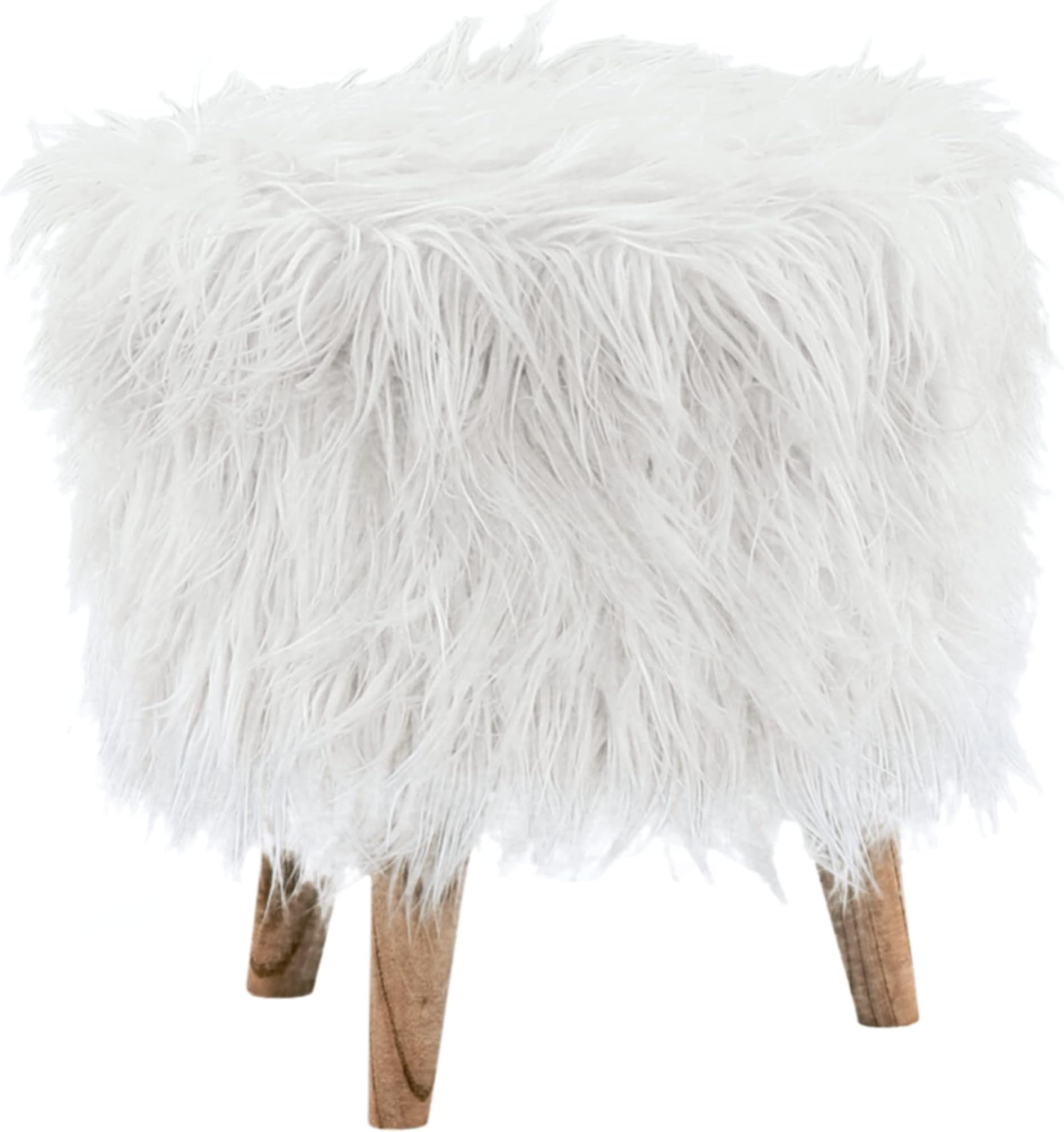 Amazon.com : Cheer Collection 17" Square Ottoman | Super Soft ...