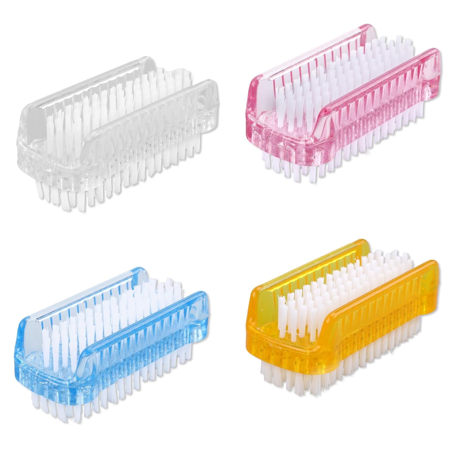 Amazon.com: 4pcs Nail Brush for Cleaning Fingernails, Two Sided Finger ...