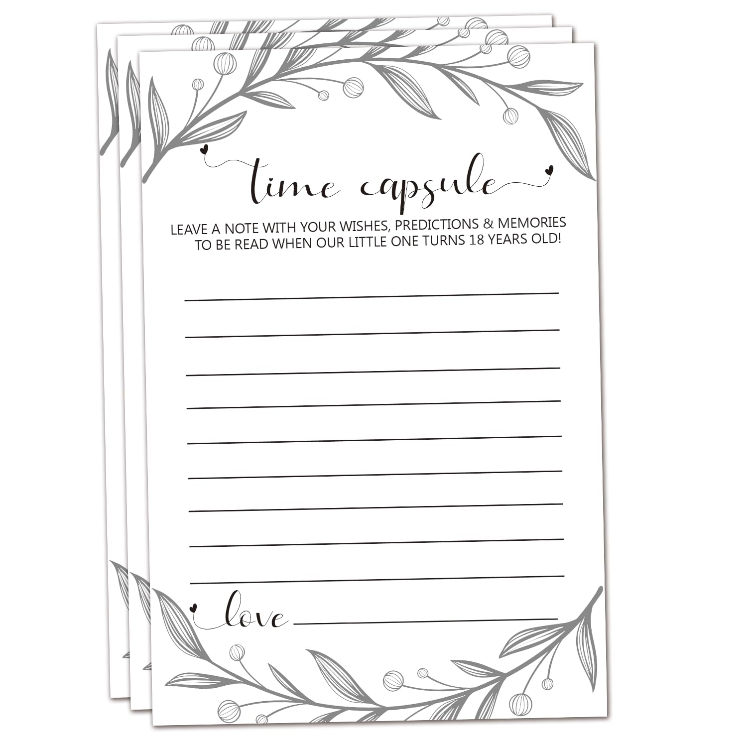 Time Capsule Cards For 1st Birthday Or Baby Shower Game | Desertcart INDIA