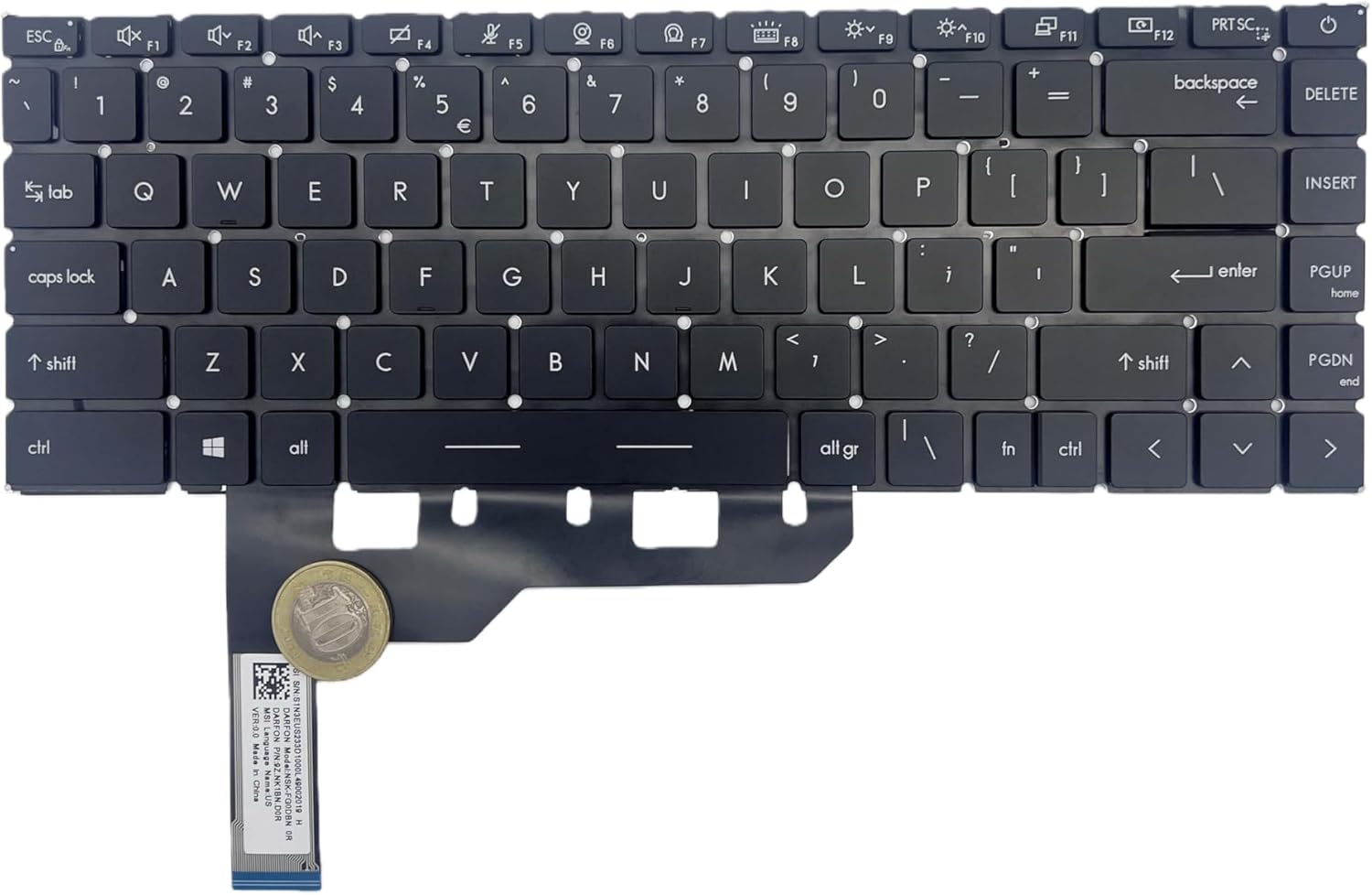Amazon.com: XINDIKBHUB US Backlit Laptop Replacement Keyboard for MSI ...