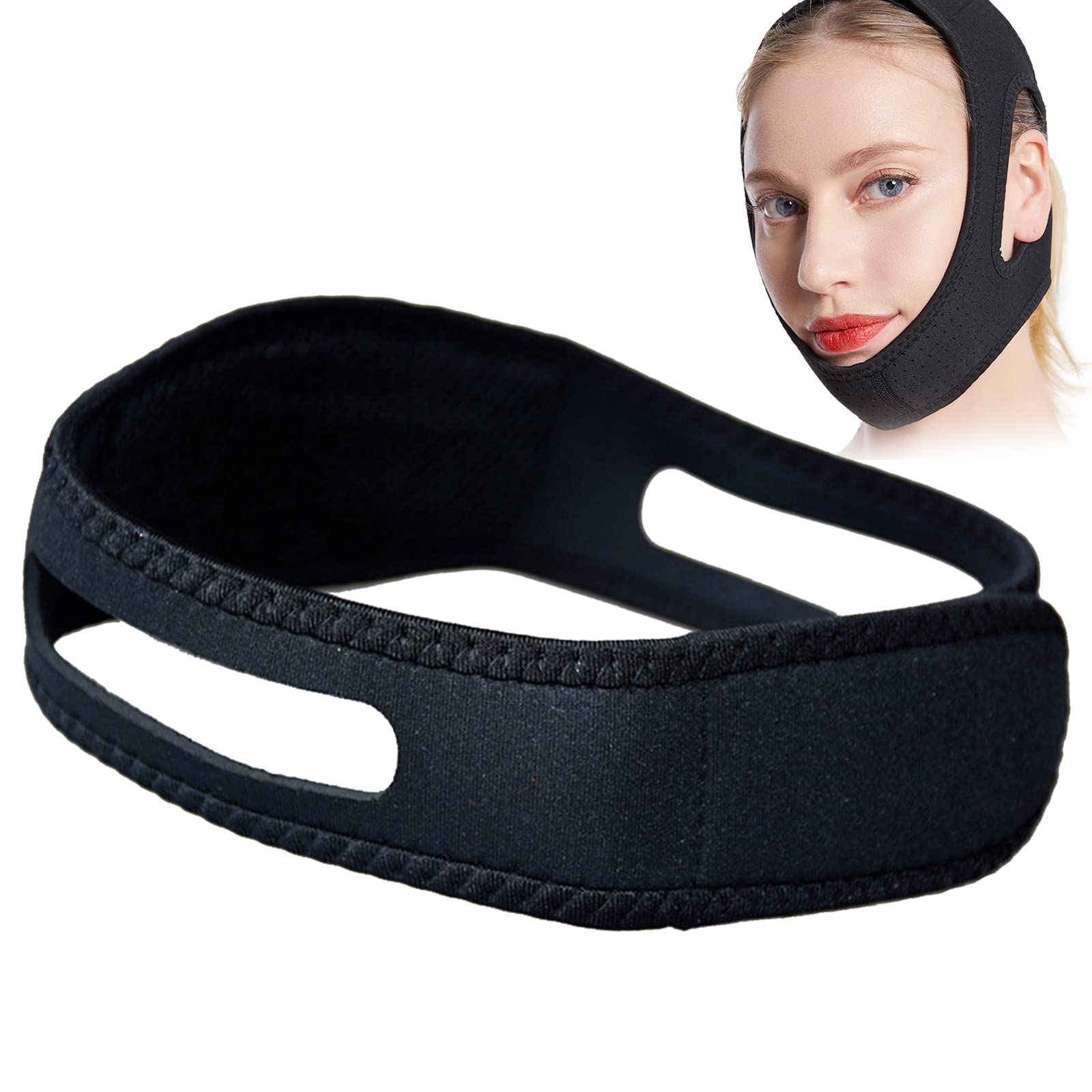 3 x Brand New Chin Jaw Support Strap,Sleeping Anti Snoring Belt,Comfor ...
