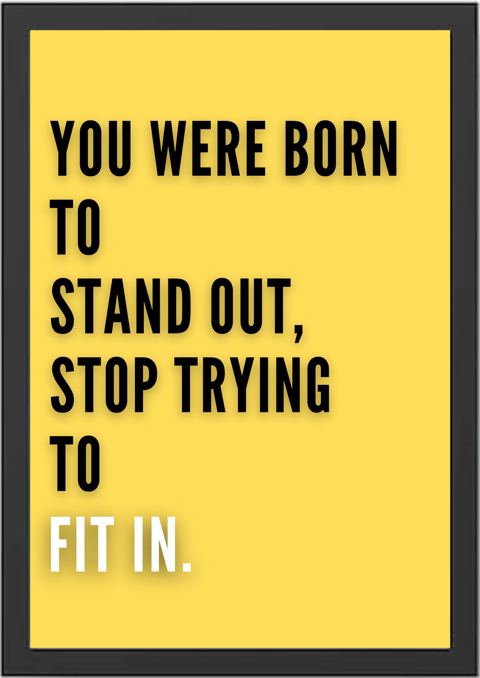 Motivational Wall Frame | Life Quotes Wall Frame | Framed Poster for ...