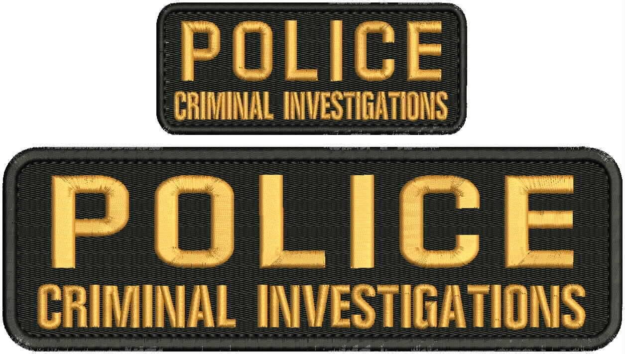 Amazon.com: Police Criminal Investigations - US Made - Embroidered ...