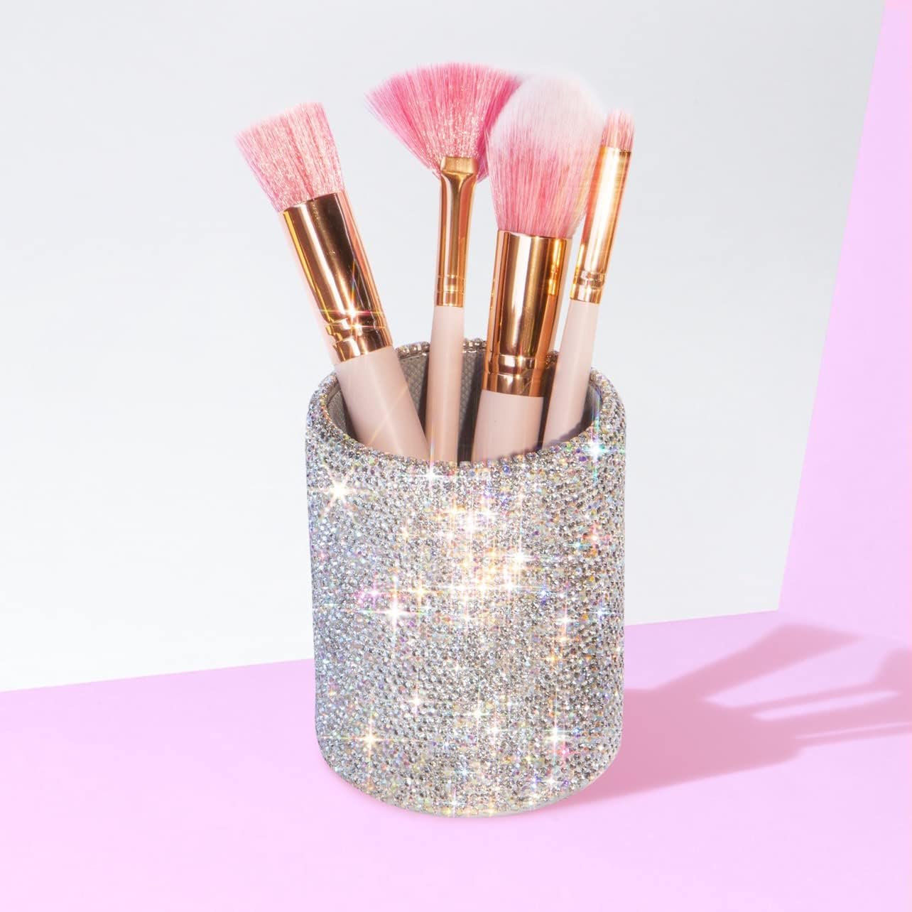 Amazon.com: Pen Holder with 6 Pcs Bling Diamond Pens, Pencil Cups for ...