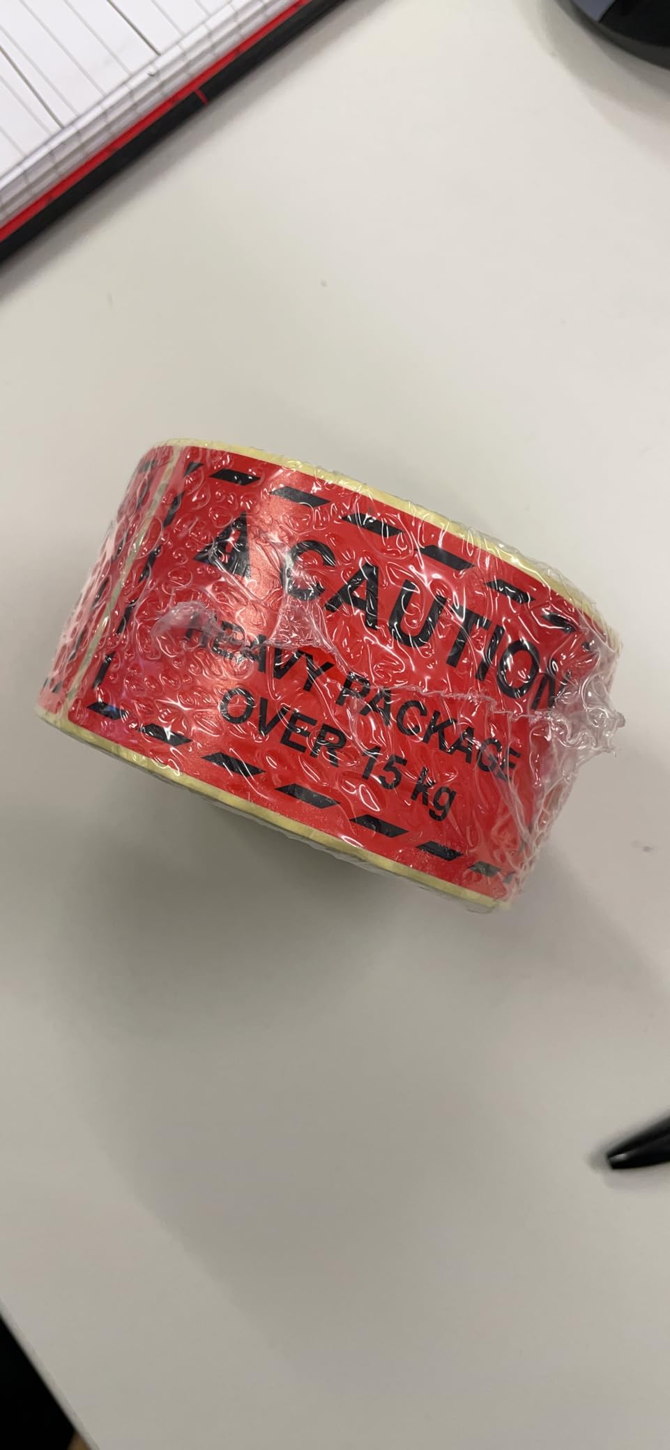 MD Labels Warning Labels on Roll - 100 x 50 mm - 500 - CAUTION - Heavy ...