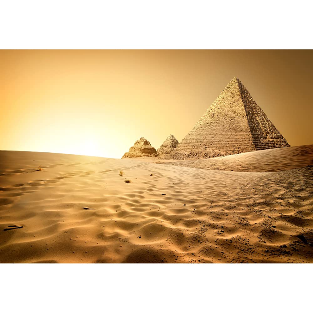 Buy Aoihrraan 2,2x1,5m Egypt Pyramids Backdrop Wild West Desert Sunset ...