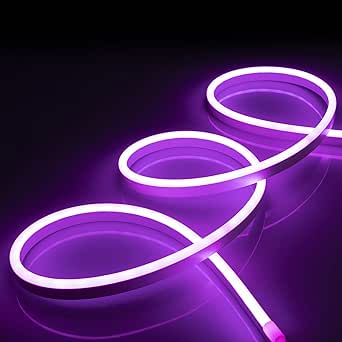 Amazon.com: upHere Neon USB Pink LED Strip Light 4.92ft/1.5m 5V DC ...