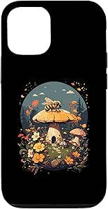 Amazon.com: iPhone 14 Pro Bee Aesthetic Cottagecore Fairycore Fungi Mushroom Floral Case : Cell ...