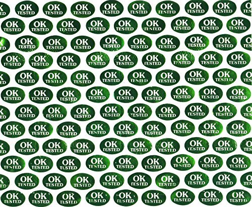 Sehgal 400 Pieces Ok Tested Stickers Small Size Label, 13 mm Circle ...