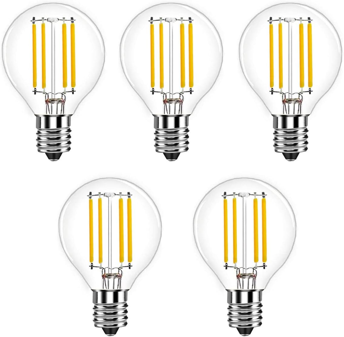 Amazon.com: 5-Pack E17 S11 LED Light Bulb,E17 Intermediate Base Mini ...