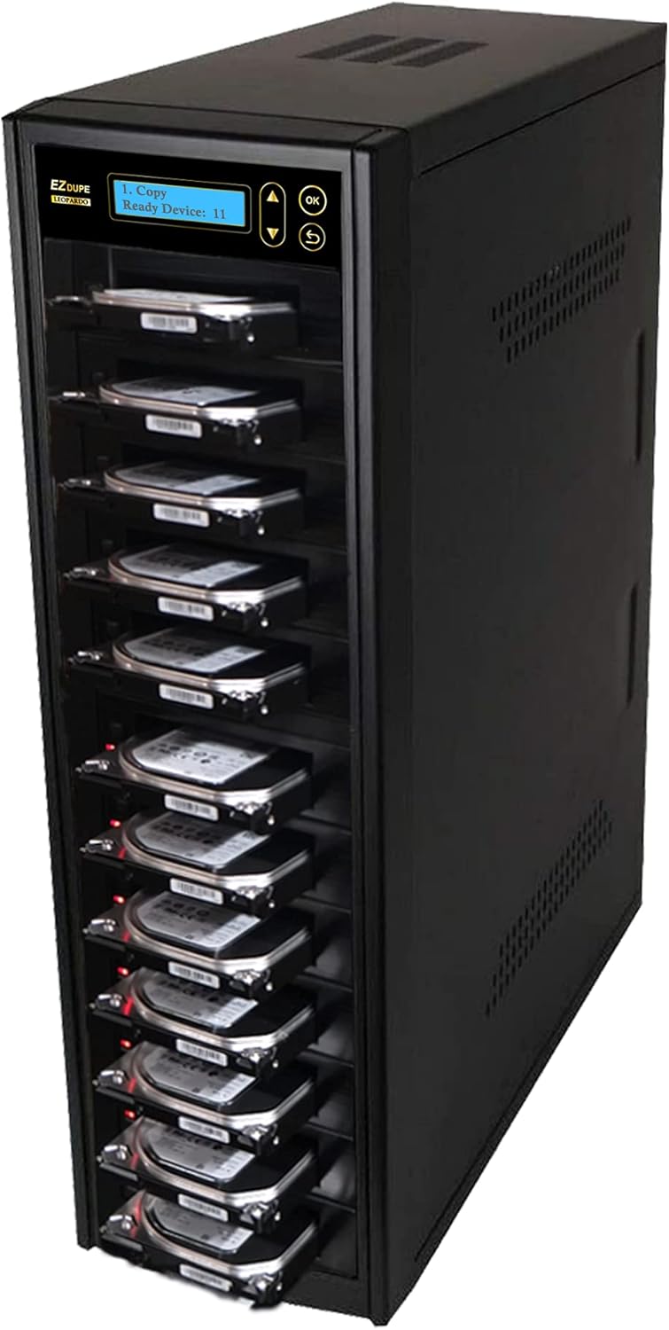 Amazon.com: EZ Dupe 1 to 11 SATA Hard Drive/SSD Duplicator & Sanitizer ...