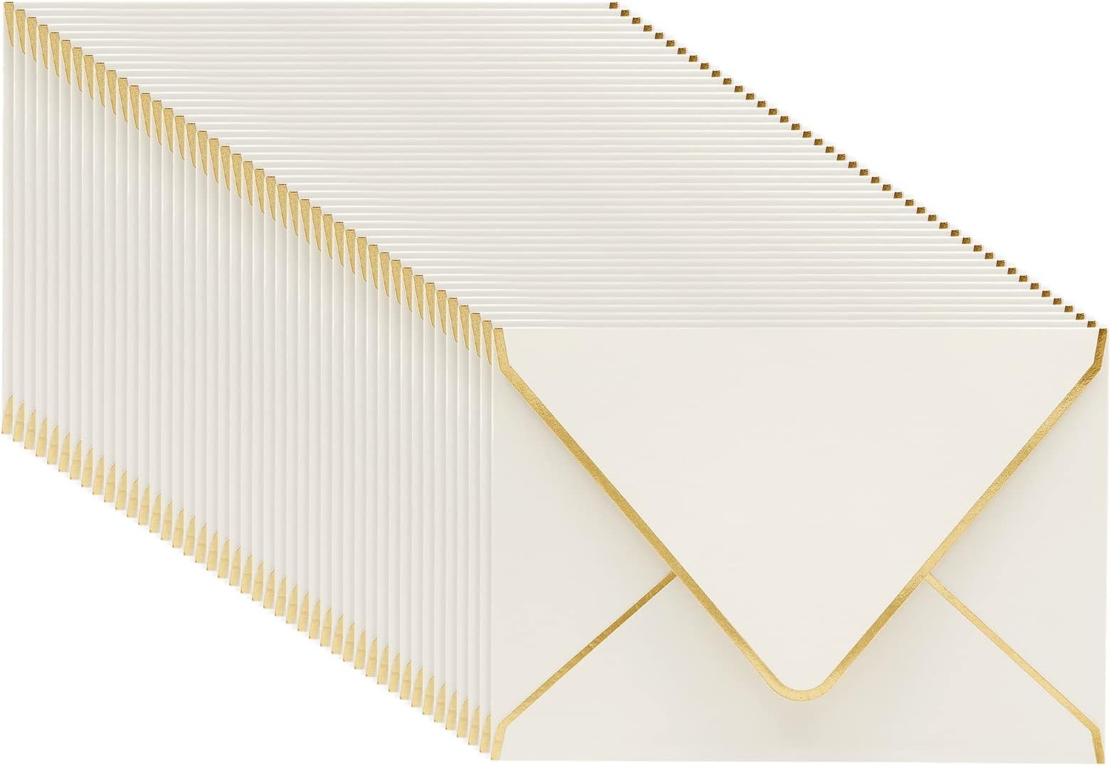 Amazon.com : Juvale 50 Pack 5x7 Ivory Envelopes for Wedding Invitations ...