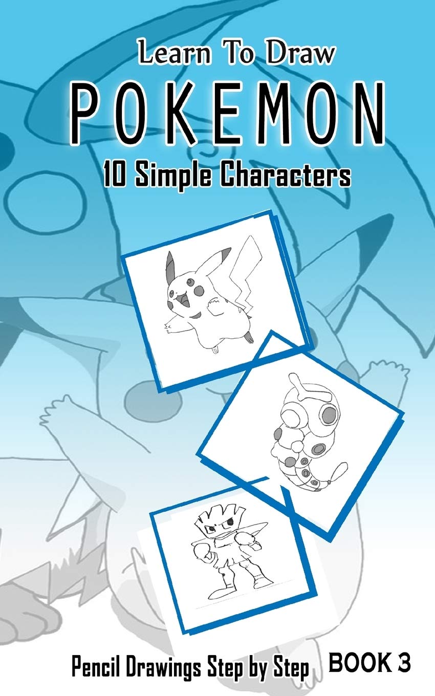 Learn To Draw Pokemon 10 Simple Characters Pencil Drawing Step ...