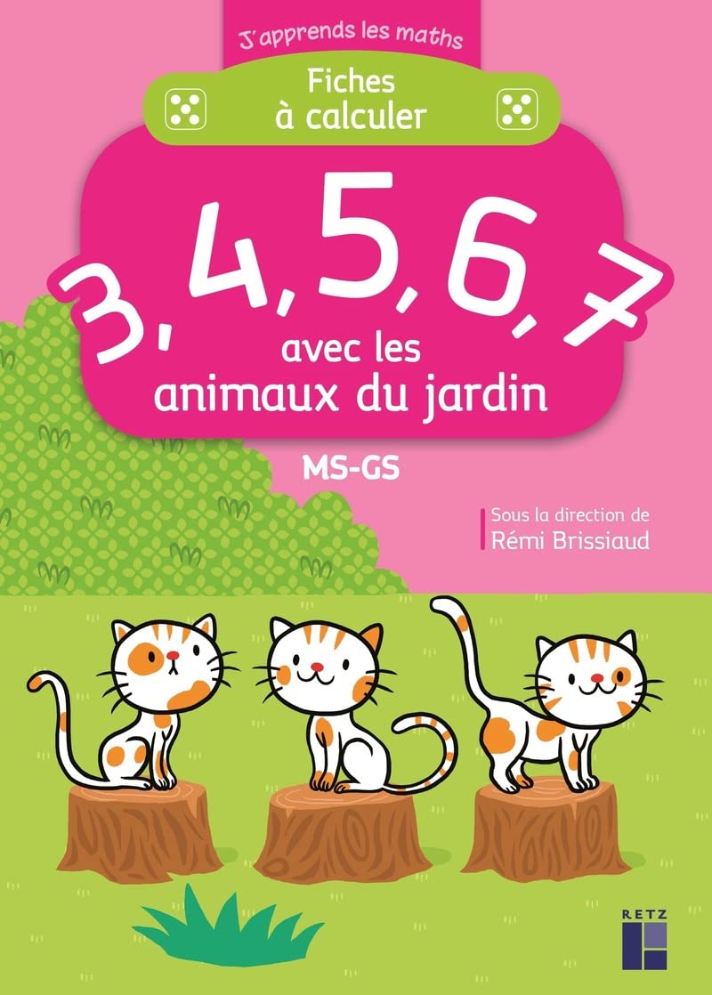 Amazon.fr - Fiches à calculer 3,4,5,6,7 avec les animaux du jardin: J ...