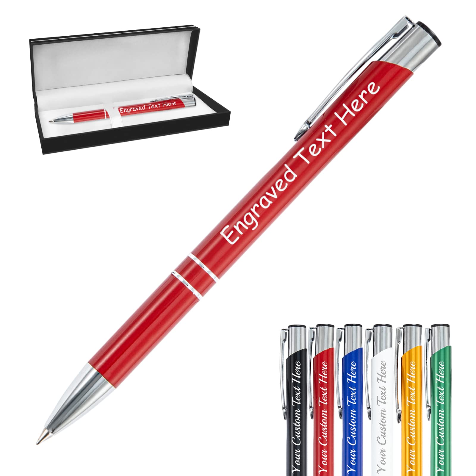 Amazon.com : Farmelov Personalized Pens Bulk with Name Free Engraving ...