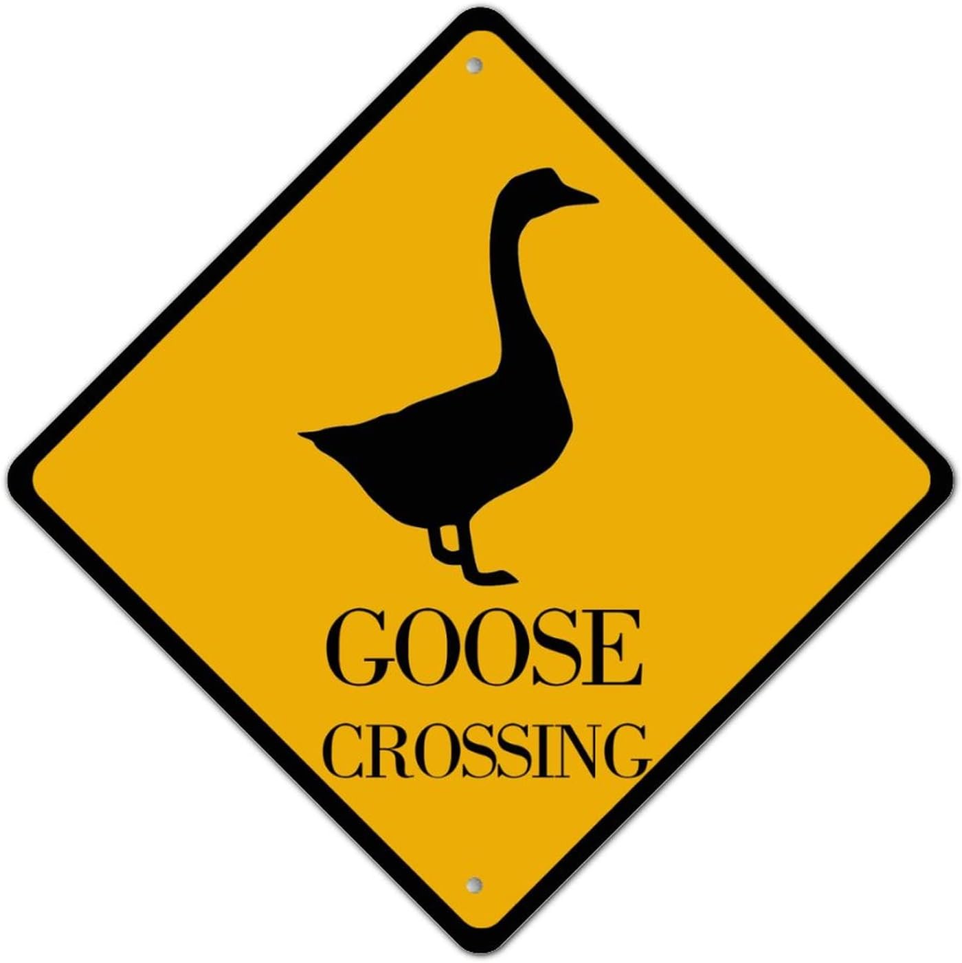 Amazon.com: Caution Goose Xing Metal Tin Sign Goose Crossing Warning ...