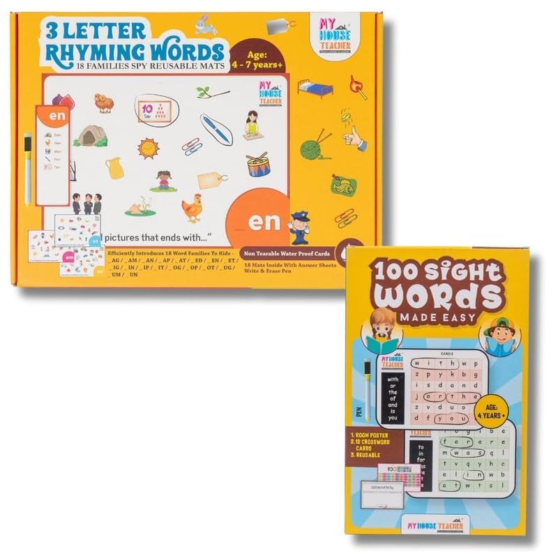 Rhyming Words Letters Cards