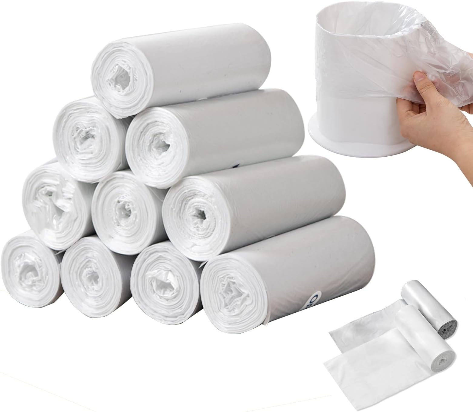 Mini 3L Compostable Caddy Bags - 150 liners - Kitchen Worktop Compost ...