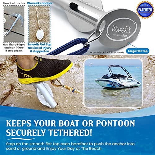 Snapklik.com : 18 Aluminum Sand Spike Beach Anchor - WaveCobraKeeps ...