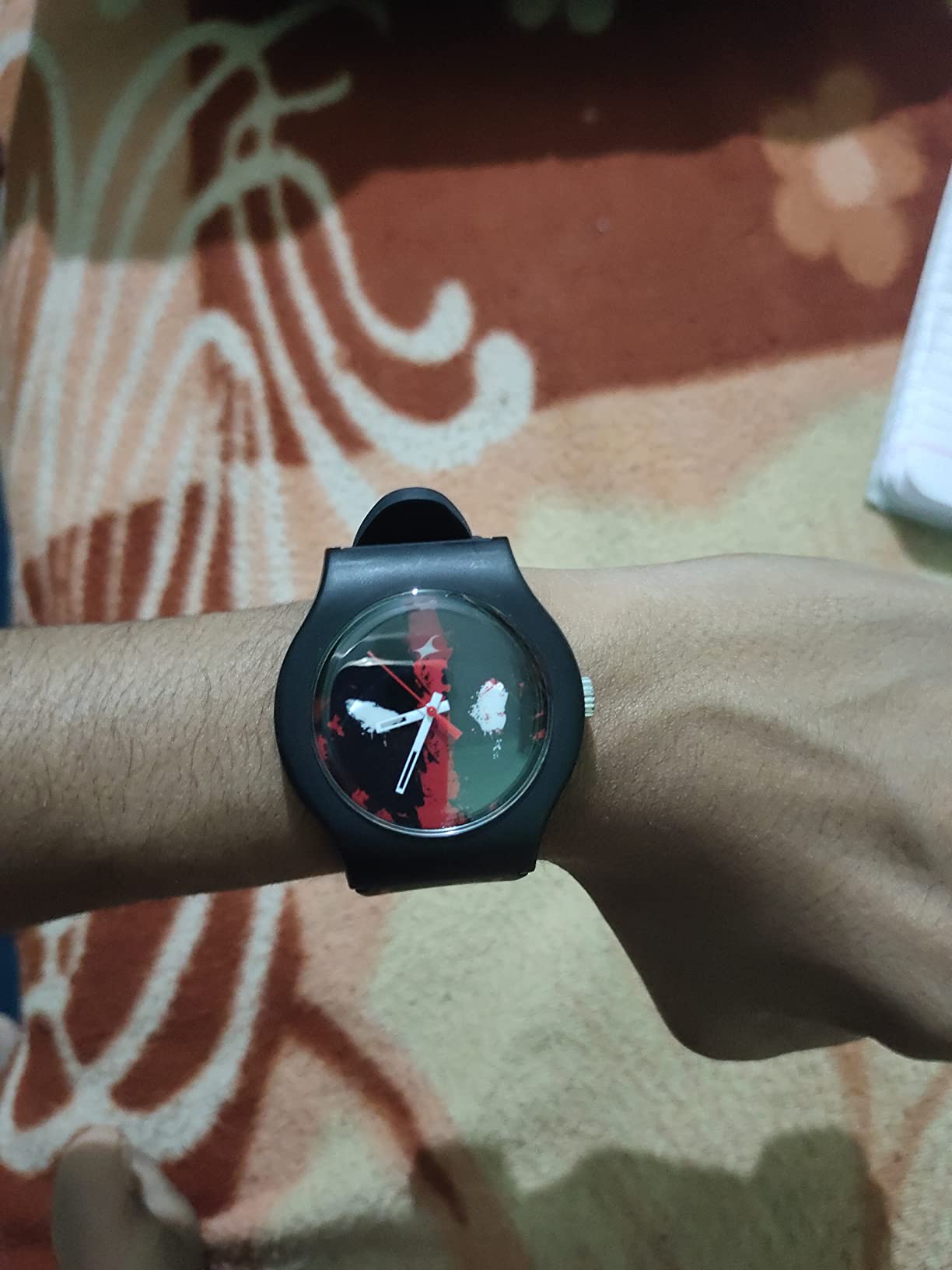 Fastrack Deadpool Quartz Analog Bicolour Dial Silicone Strap Unisex ...