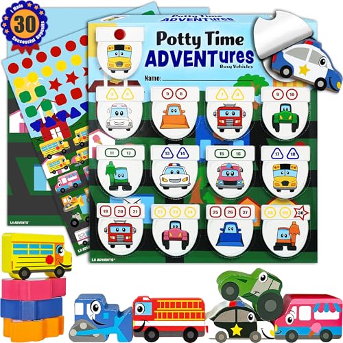Potty Time Adventures Potty Training Chart REVIEW: Lil Advents Wooden ...