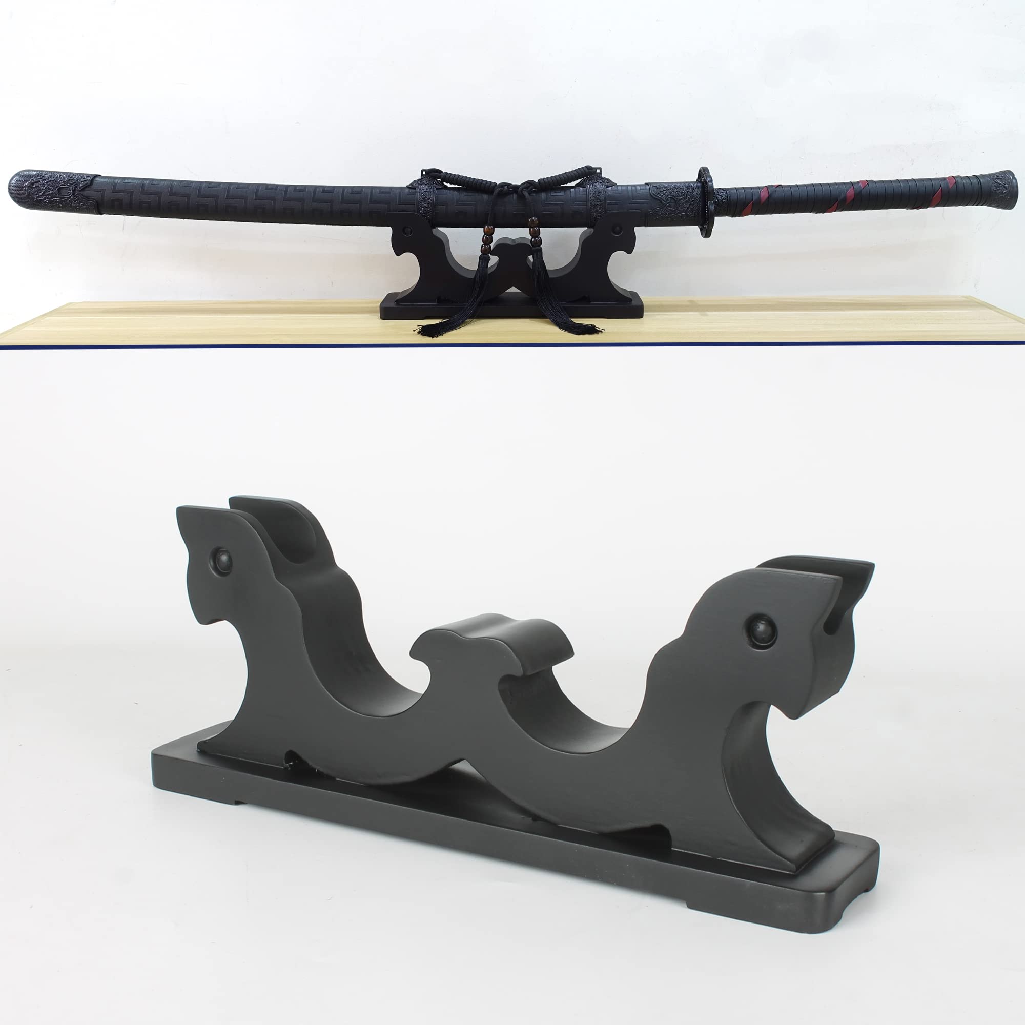 Amazon.com: shankala Samurai Sword Display Stand, Sword Rack, Tabletop ...