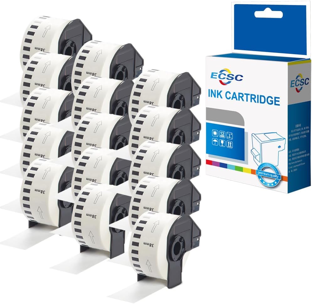 ECSC Compatible Label Roll Replacement for Brother QL-1100, QL-1110NWB ...