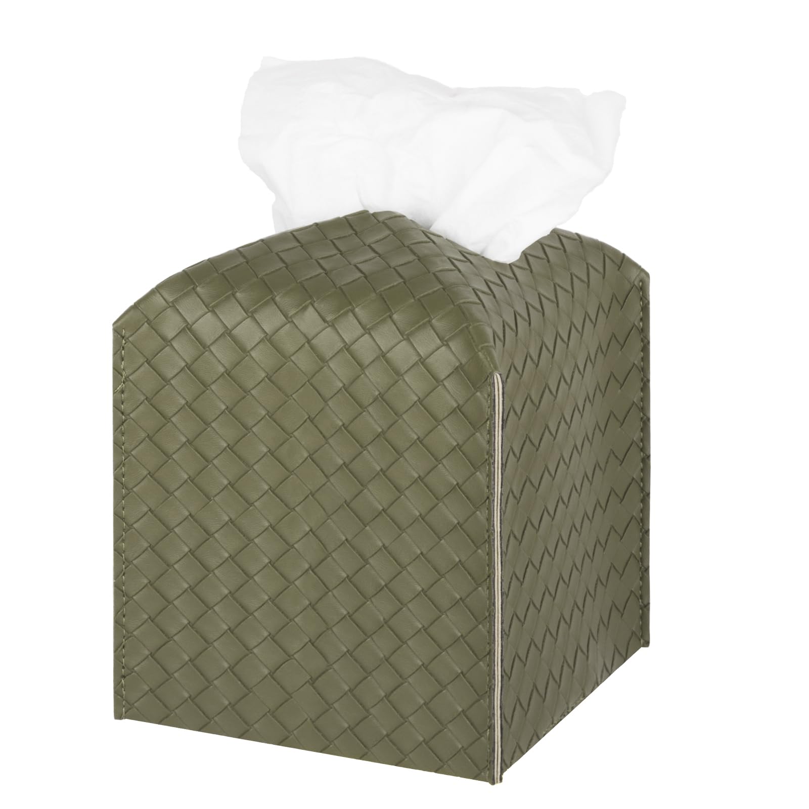 Amazon.com: Tissue Box Cover PU Leather Tissue Holder Square Facial ...