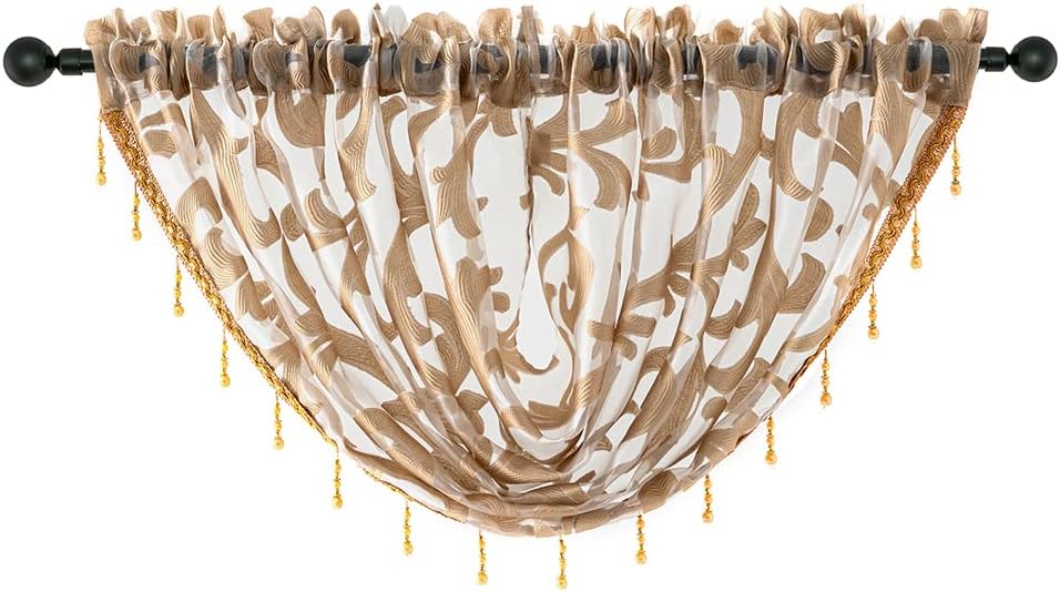 PLAIN RED SWAG LUXURY MACRAME PELMET SWAG MACRAME FRINGE TASSEL VALANCE ...