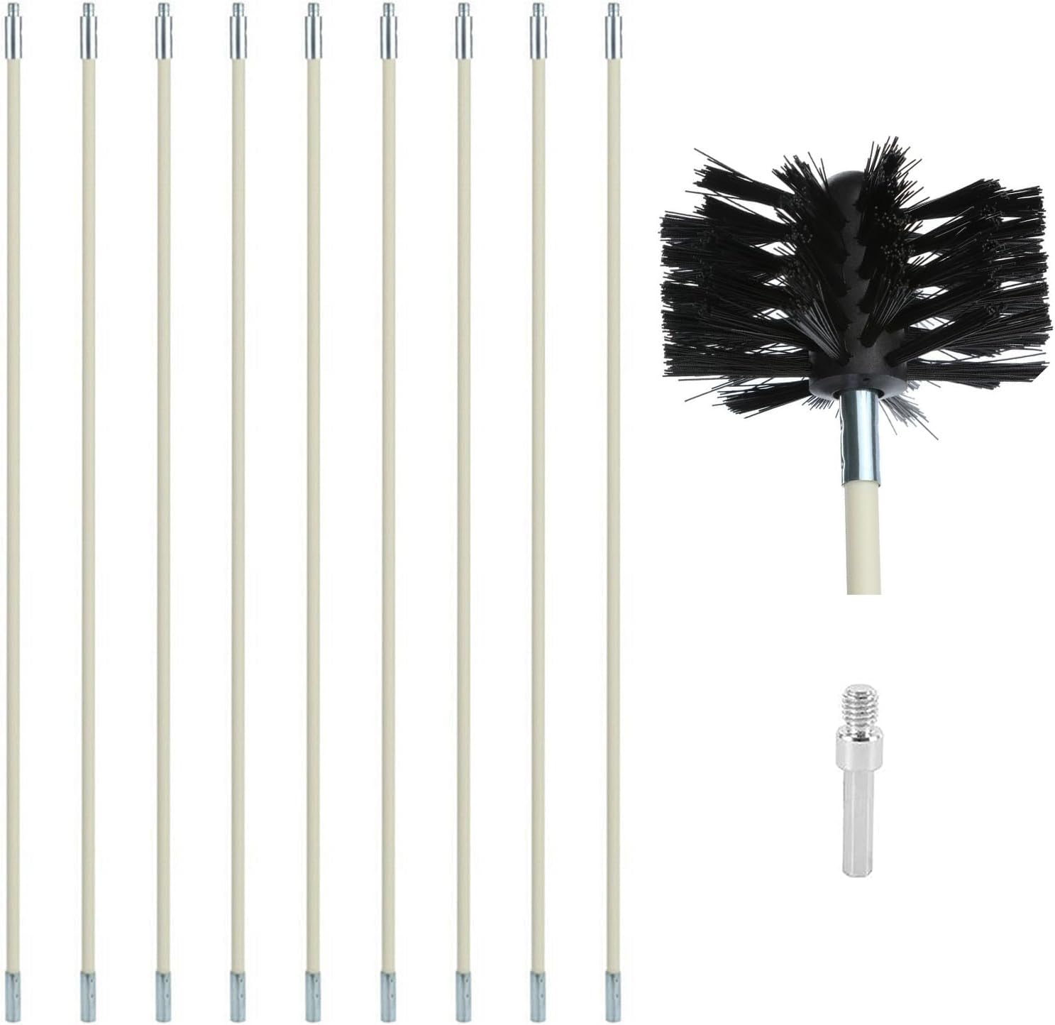 Amazon.com: 12pcs Chimney Sweep Kit, Flexible Chimney Cleaning Brush ...