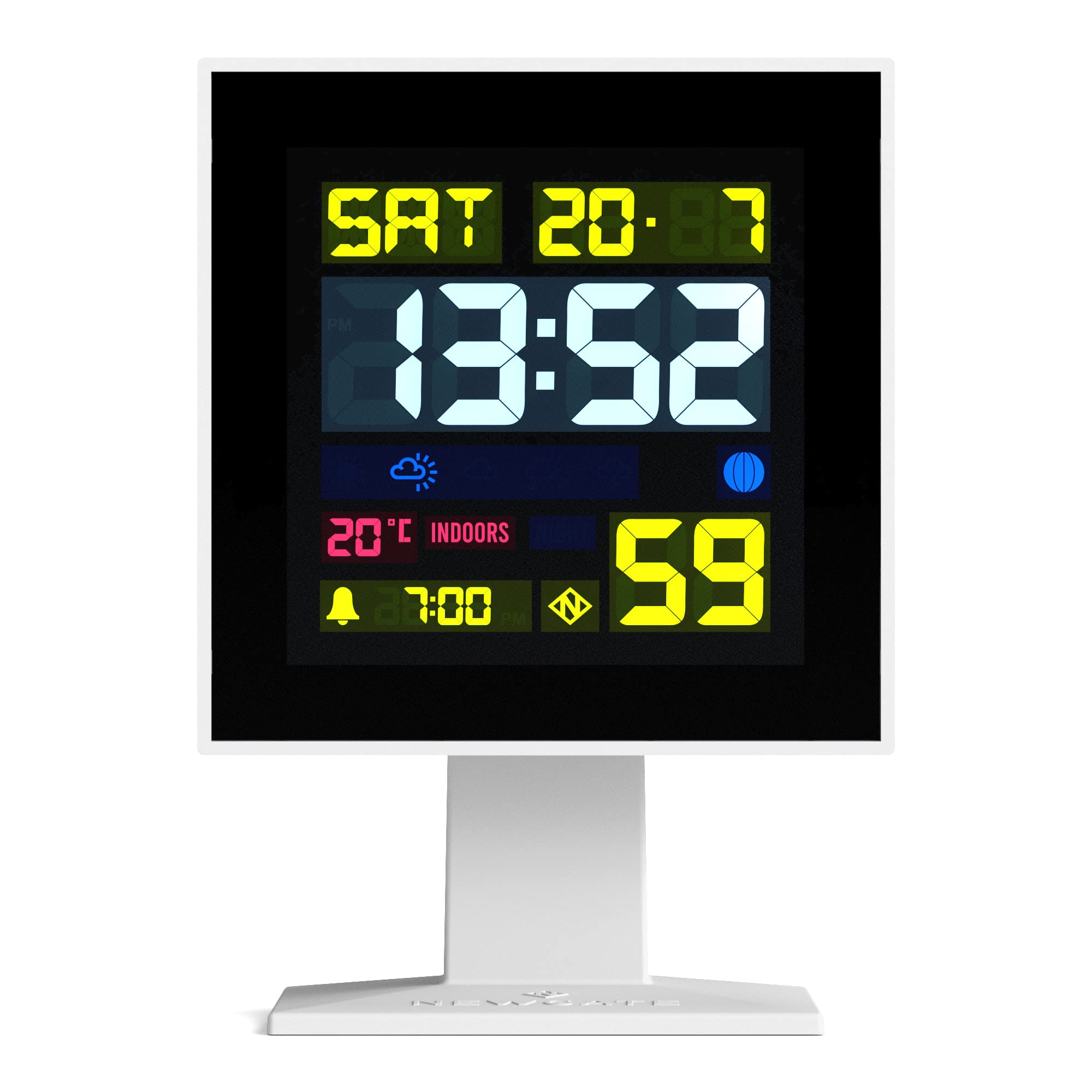 Amazon.com: NEWGATE® Digital Monolith Alarm Clock - Square Alarm ...