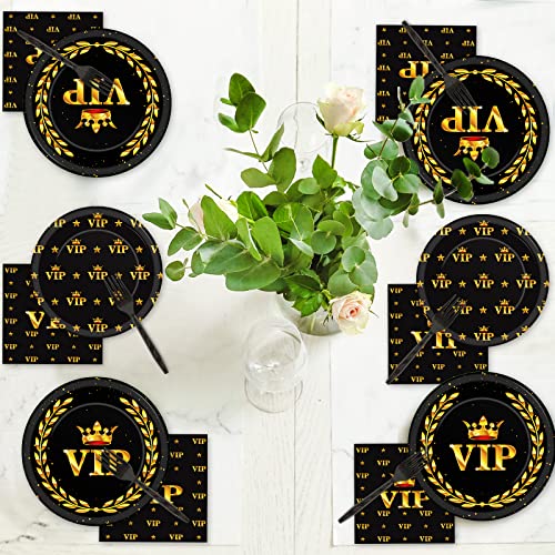 Snapklik.com : Gisgfim 96 Pcs Vip Movie Night Party Supplies Paper ...