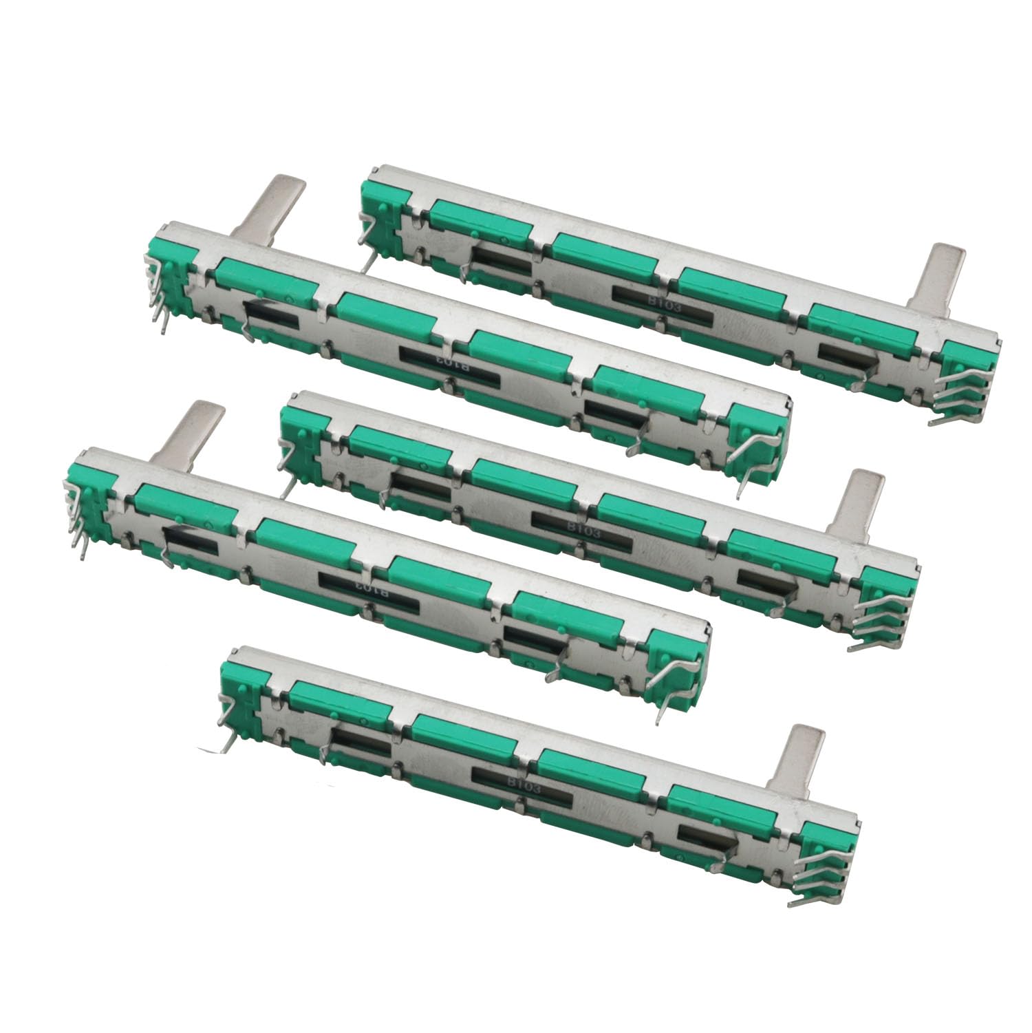Snapklik.com : 5pcs Dual Linear Slide Potentiometer 75MM Volume Control ...