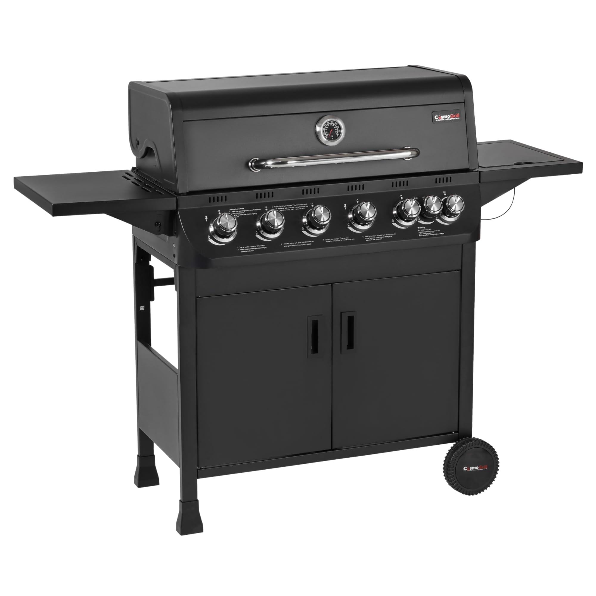 Indoor Gas Barbecue Grill Outback Meteor 4 Burner Gas BBQ Grill With