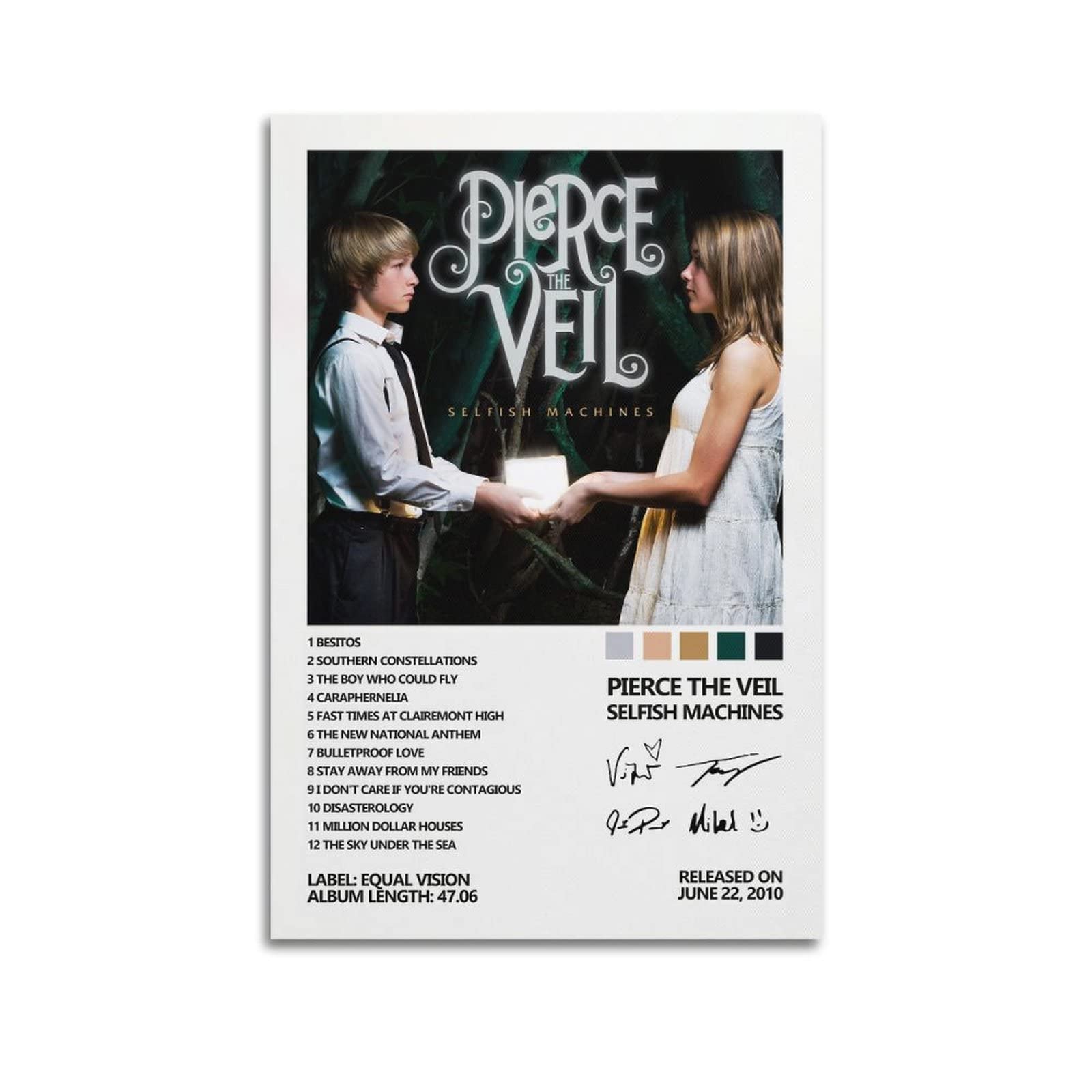 Pierce The Veil Selfish Machines Album Cover Ezra 🇭🇲📀