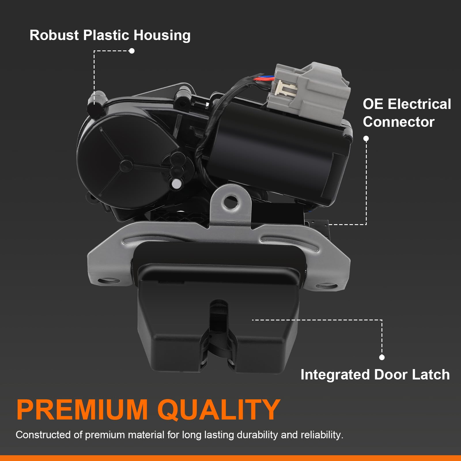 Tailgate Lock Tailgate Latch Assembly A-Premium Trunk Latch Actuator ...