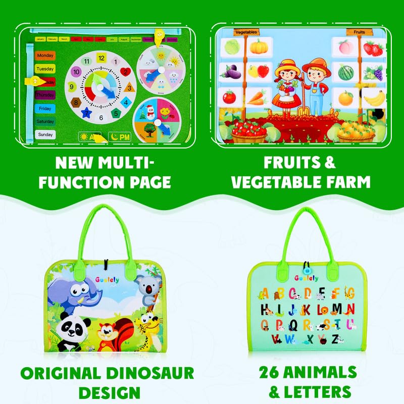 Snapklik.com : Busy Board Montessori Toy - 25-in-1 Educational Sensory ...