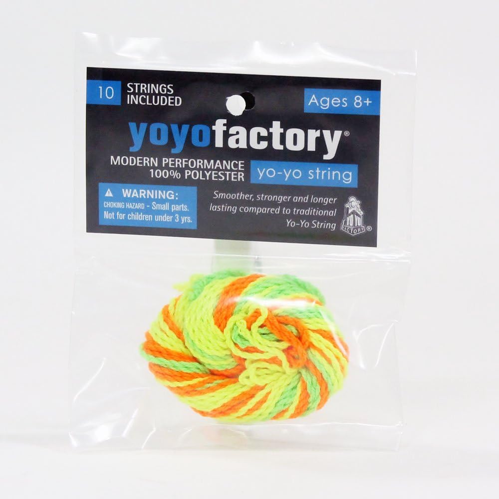 YoYoFactory Yo-Yo String- Paquete de 10 cuerdas de poliéster (surtido ...