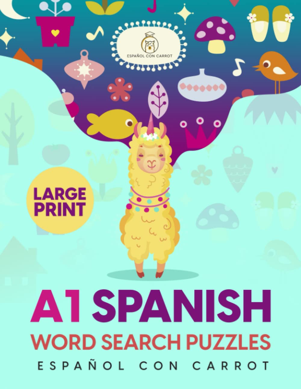 Buy A1 Spanish Word Search Puzzles for Kids and Adults (Large Print ...