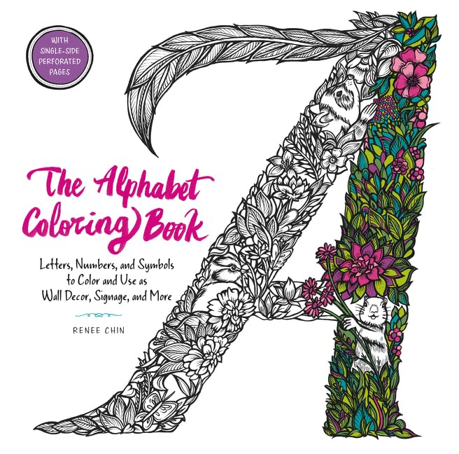 The Alphabet Coloring Book: Letters, Numbers, and Symbols to Color and ...