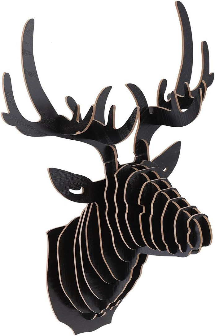 Vosarea, puzzle 3D in legno a forma di testa di cervo, ideale per ...