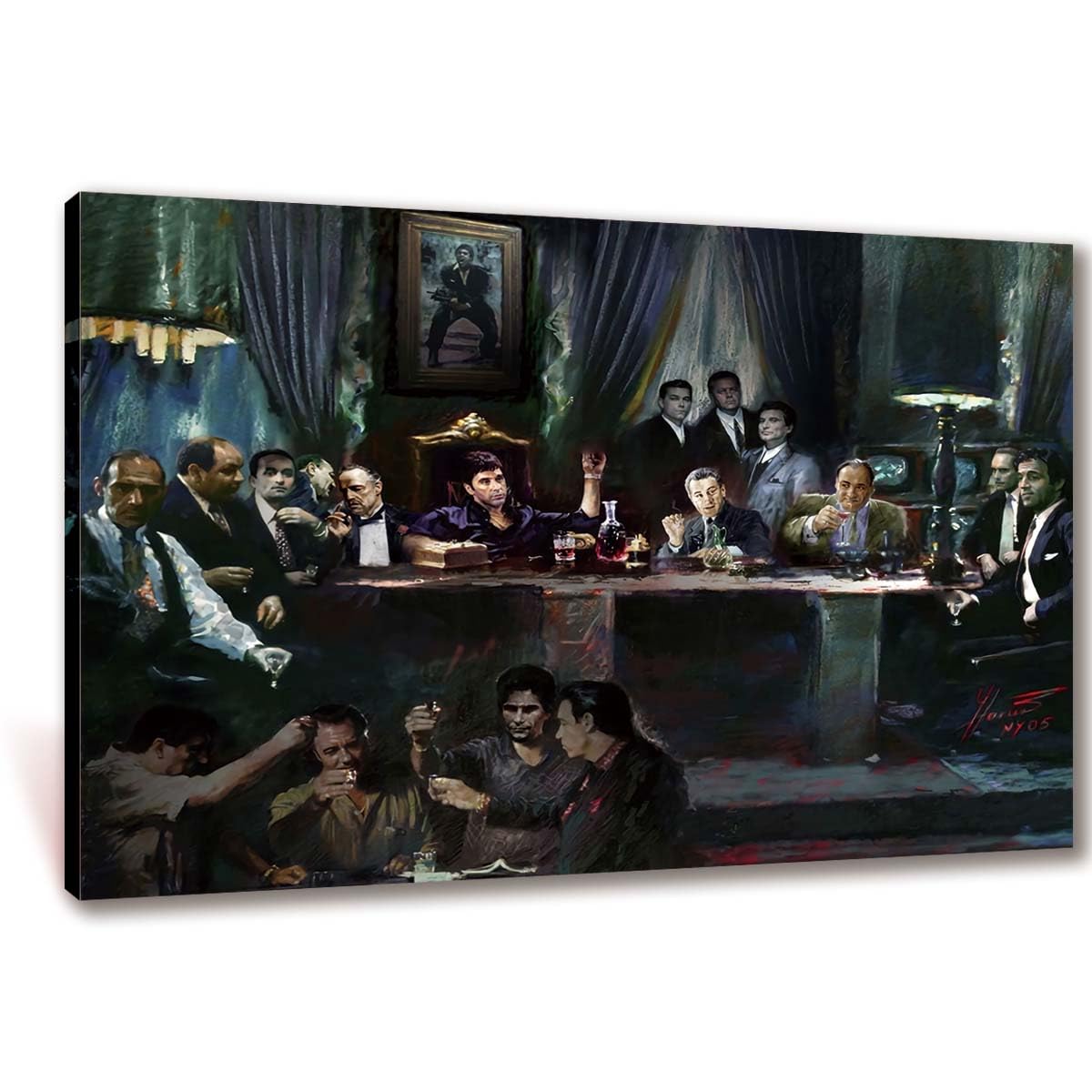 Amazon.com: Generic CXLDGUE Gangster Last Supper Movie Poster Godfather ...