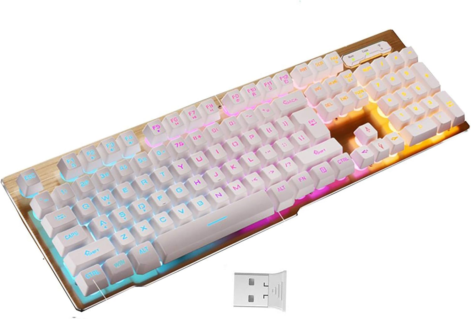 Amazon.com: Backlit Keyboard,Wireless Fast-Charging Keyboard Suspended ...