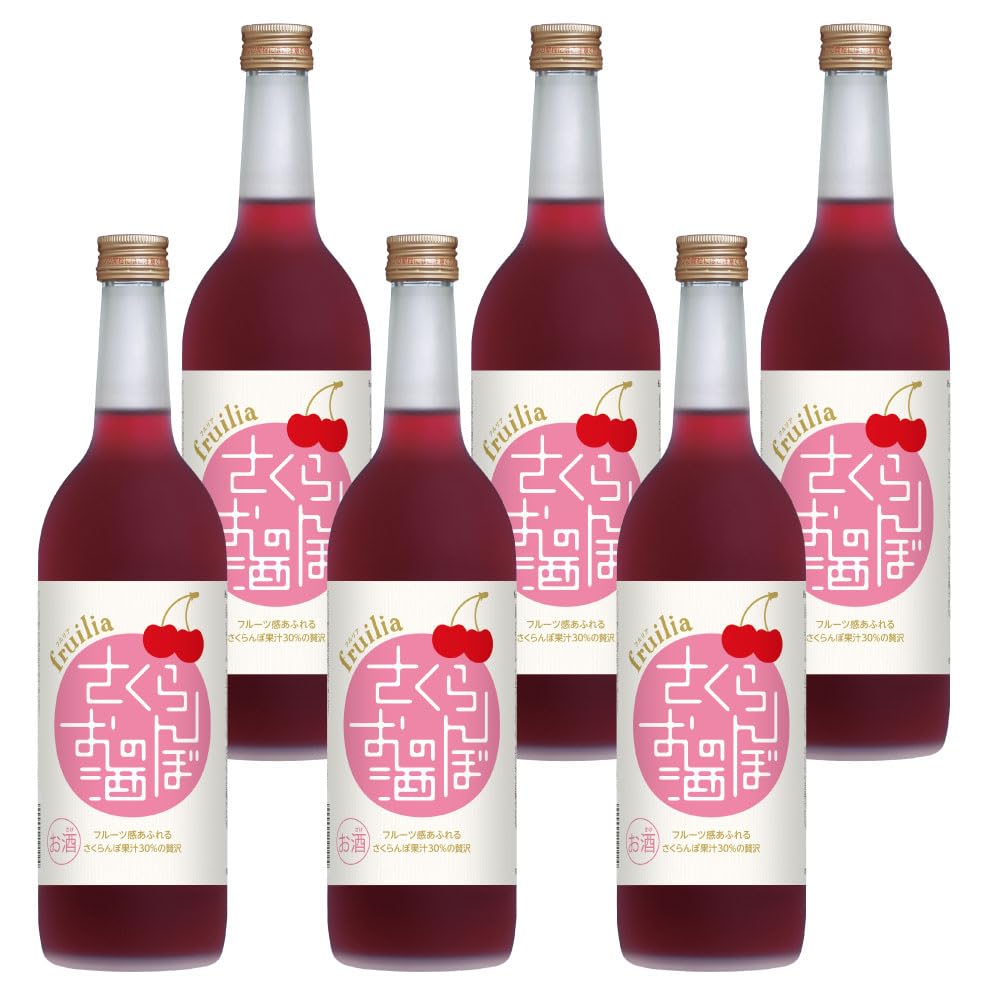 Amazon.co.jp: 中埜酒造 Kuni-Zakari フルリア さくらんぼのお酒 720ml [ リキュール 7度 日本 愛知県 ...
