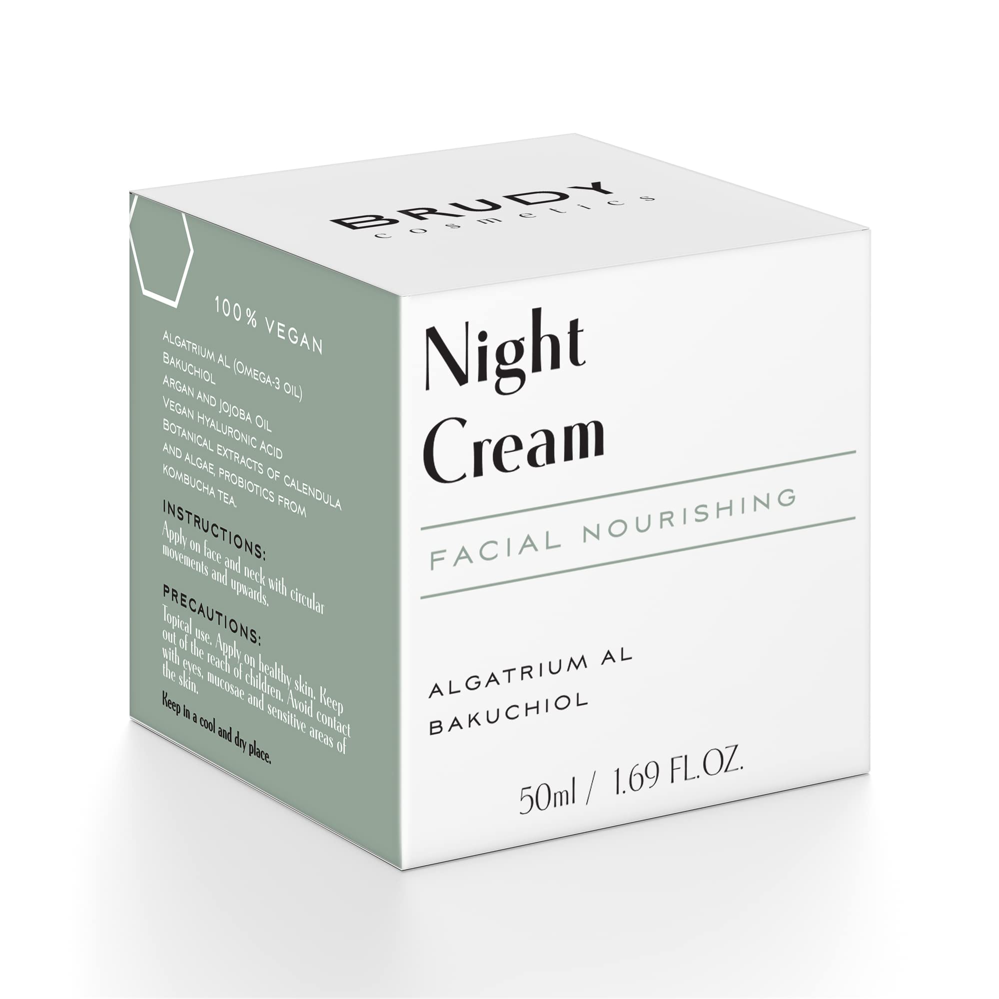 Amazon.com: Brudy COSMETICS - Night Cream with Hyaluronic Acid ...