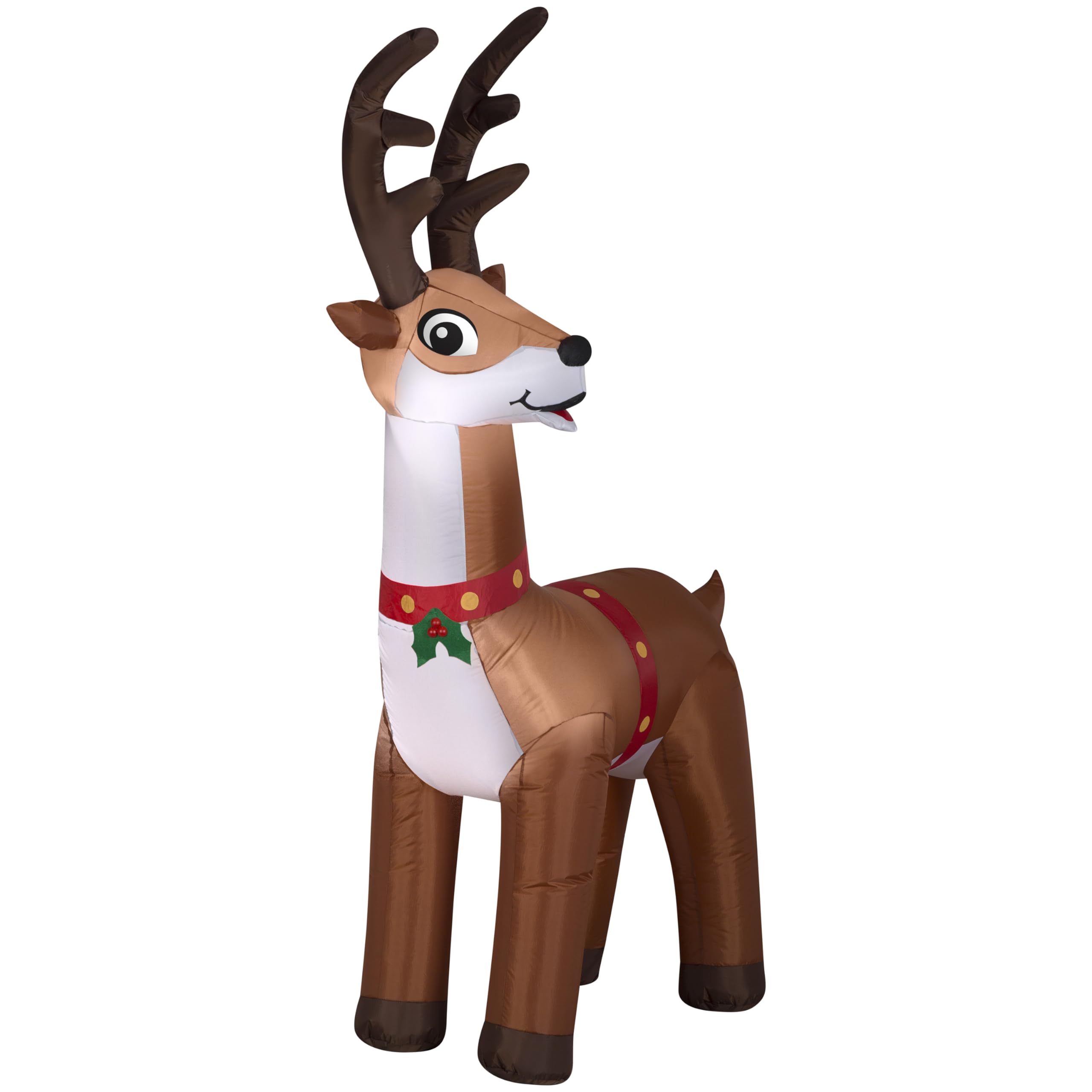 Amazon.com: Gemmy 6' Tall Christmas Inflatable Reindeer with His Reins ...