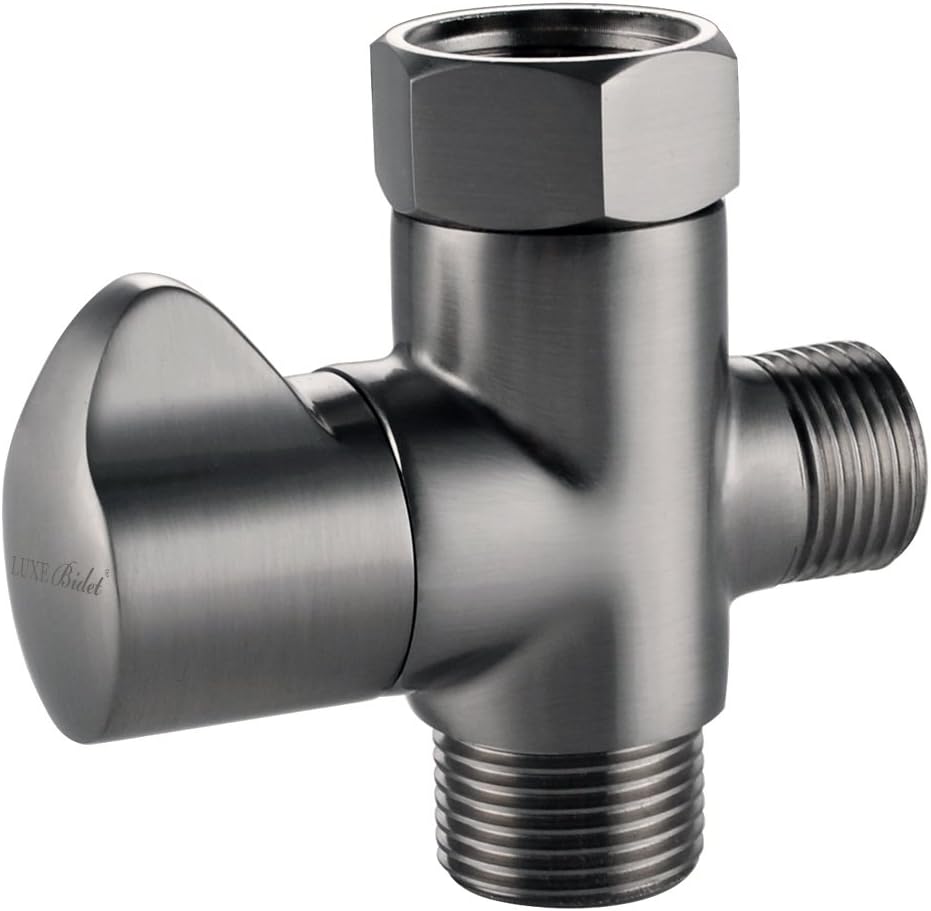 T Valve for Bidet with Shut-off Valve, T Adapter for Toilet 7/8” X 7/8 ...